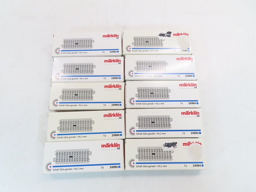 Märklin H0 24994 Tracks 10 piece rail lot with switch rail pieces