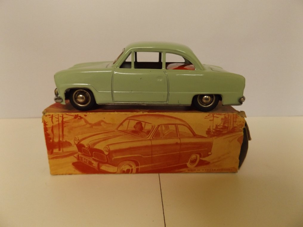 Günthermann Coche de hojalata a cuerda Nr Ford Taunus M Weltkugel