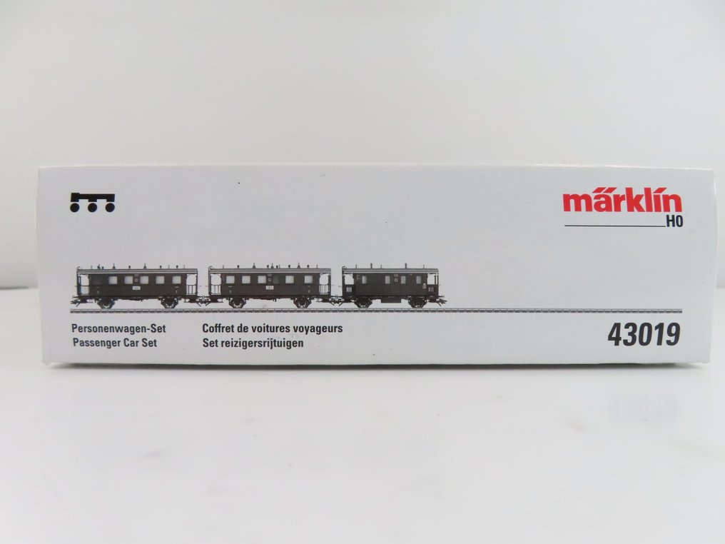 Märklin H0 43019 Model train passenger carriage set 1 3 piece