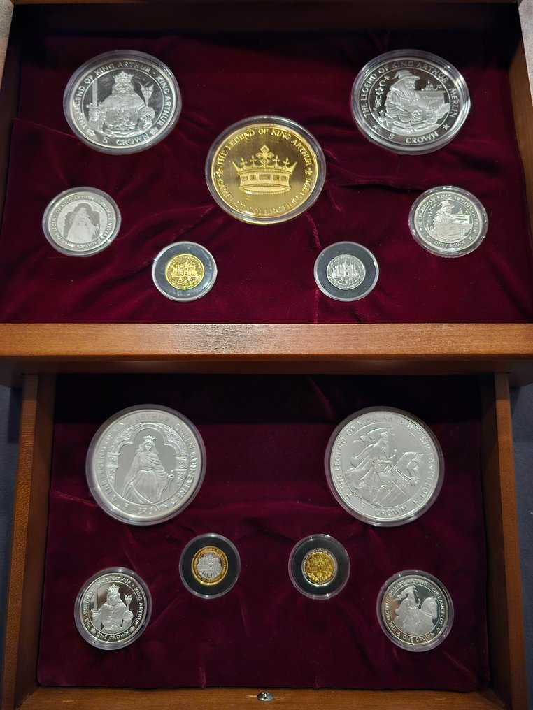 Isle Of Man Crown Dependency Proof Set 1996 Legend Of King Arthur
