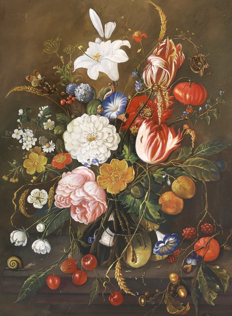 Scuola Fiamminga XVIII Vaso Di Fiori Con Insetti Catawiki