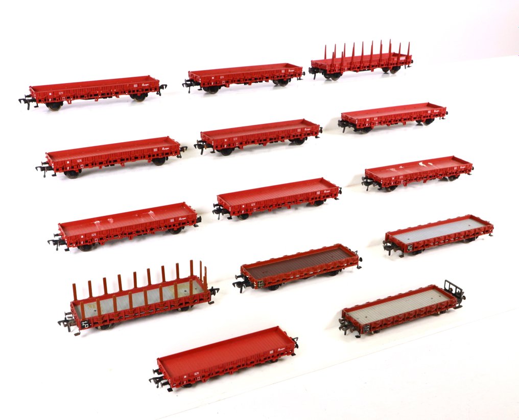 Fleischmann H0 Freight Carriage 14 Stake Cars Various Catawiki