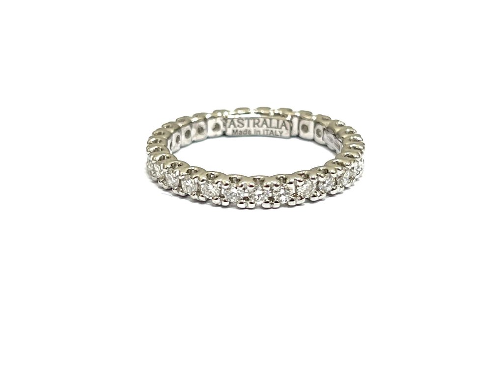 Quilates Oro Blanco Anillo Ct Diamante Catawiki
