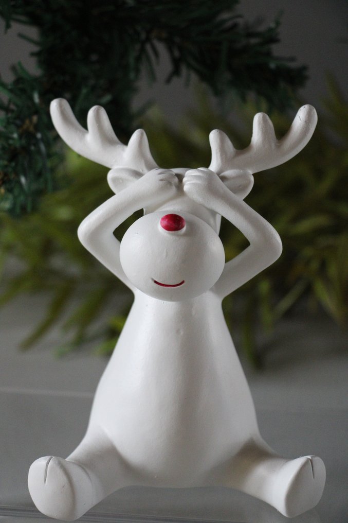 Christmas Figurine Ornament 3 Hear See And Speak No Evil