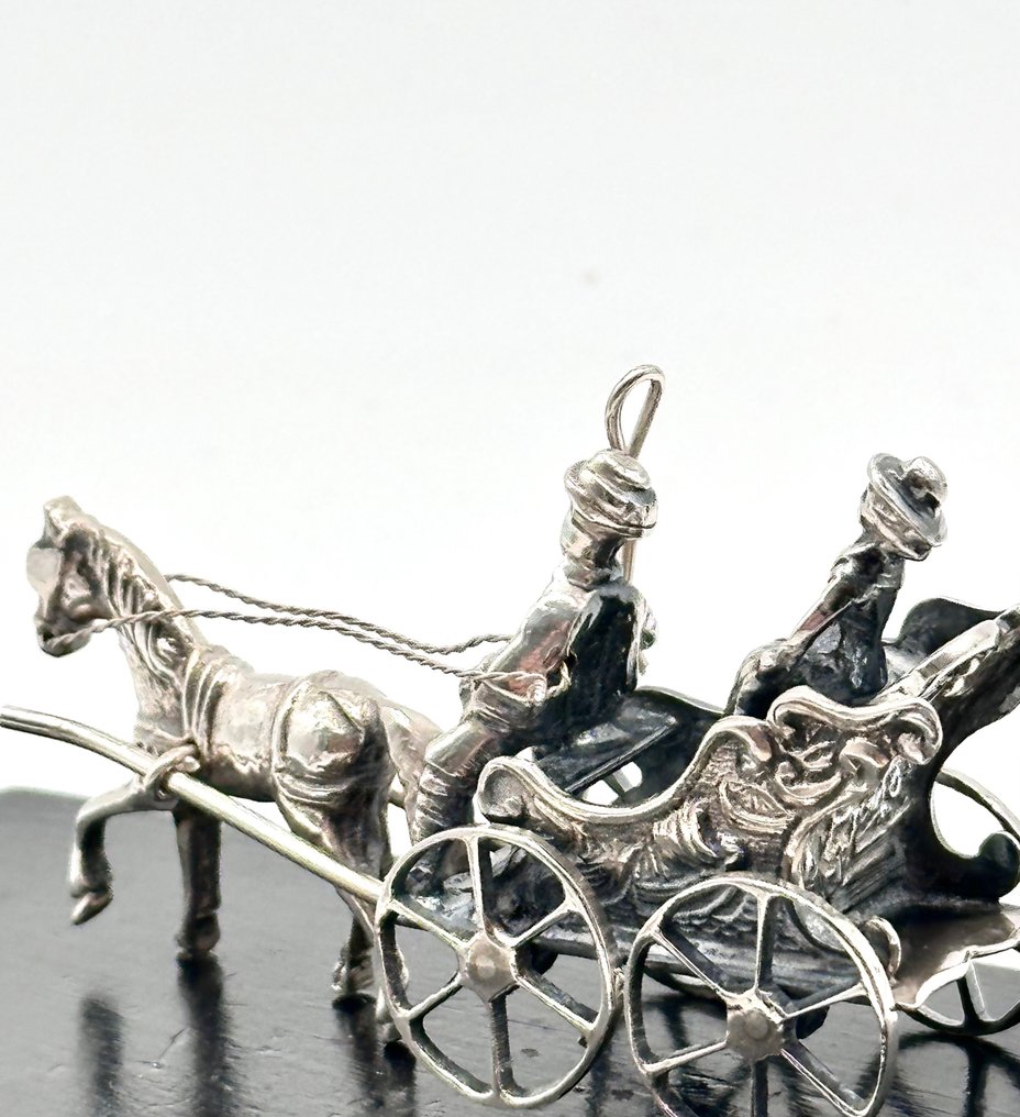 No Reserve Zware Groot Model Handgemaakte Hollands Zilveren Miniatuur