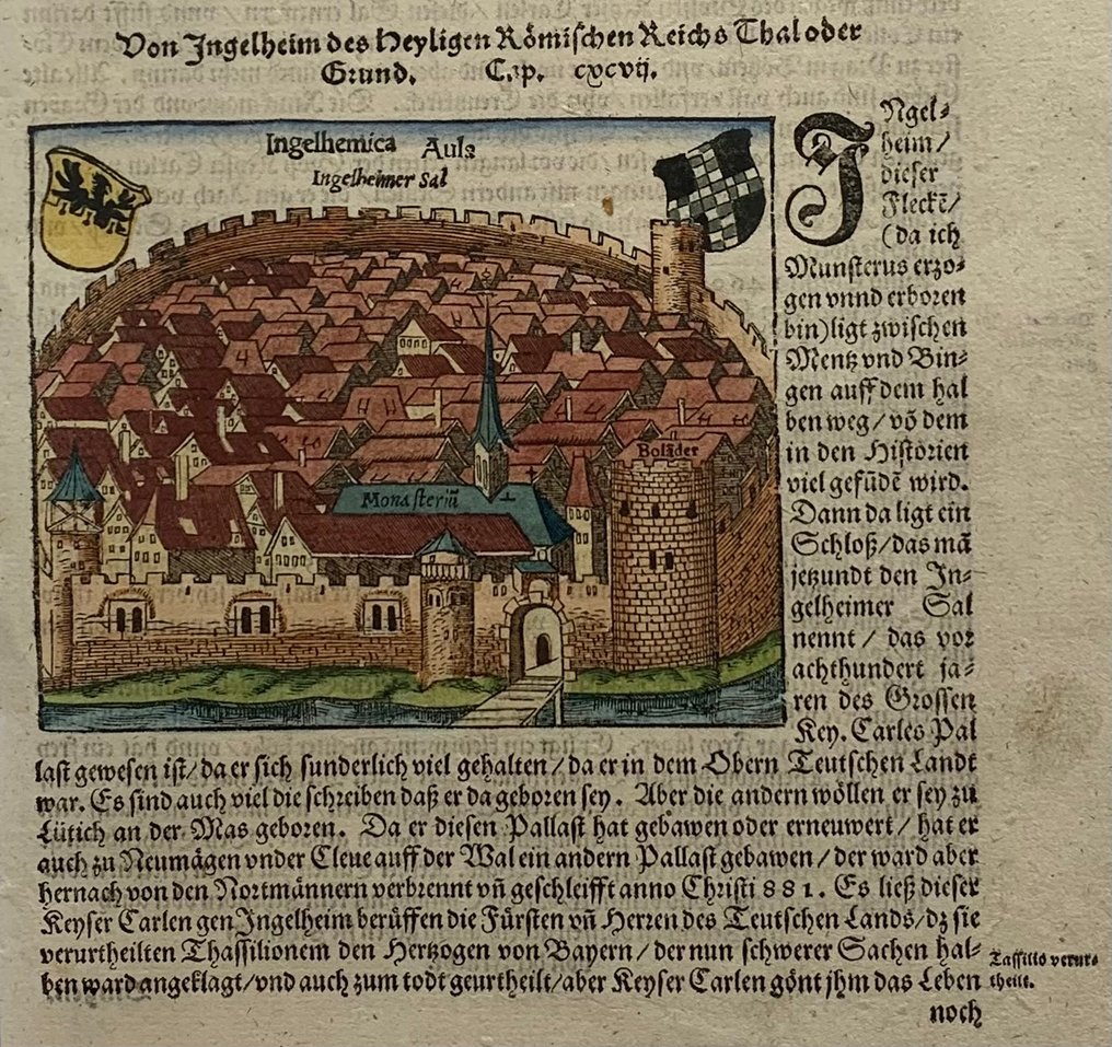 Europa Stadtplan Deutschland Ingelheim am Rhein Sebastian Münster
