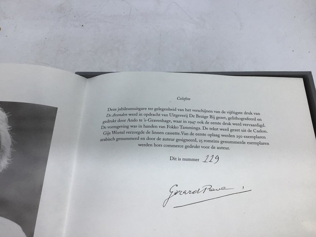 Gesigneerd Gerard Reve De Avonden Facsimile Uitgave Van Het