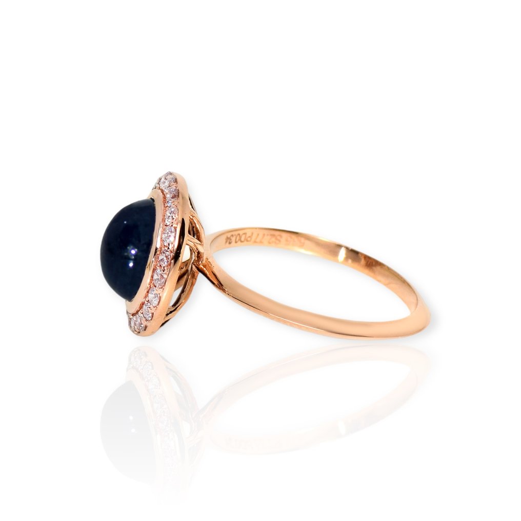No Reserve IGI 2 77 Ct Natural Intense Blue Sapphire With 0 34 Ct Pink