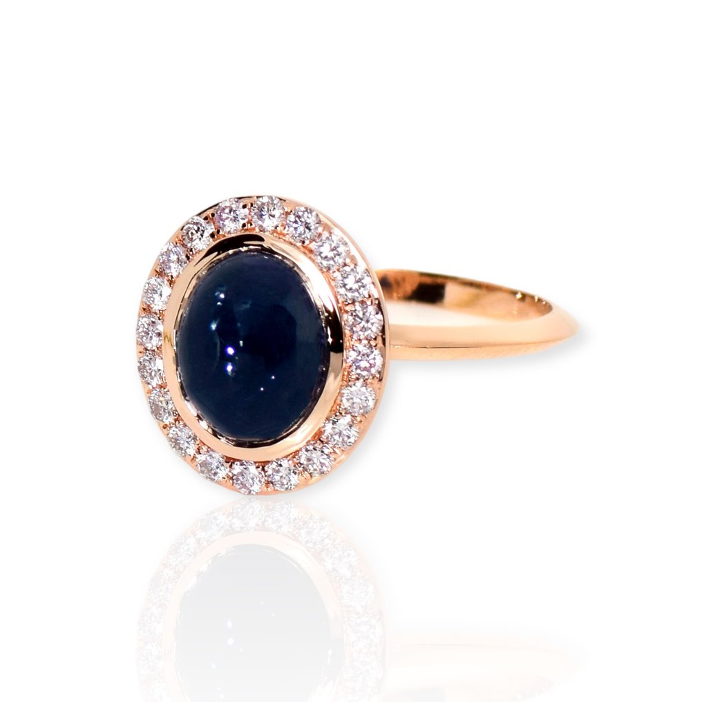 No Reserve IGI 2 77 Ct Natural Intense Blue Sapphire With 0 34 Ct Pink