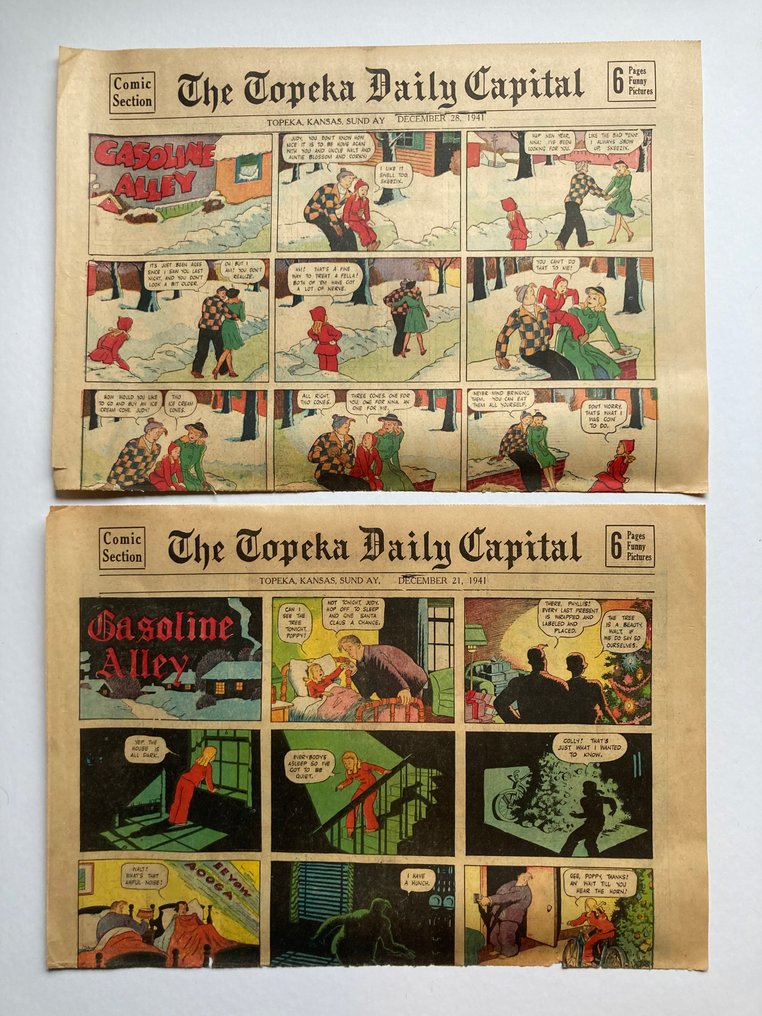 Floyd Gottfredson 20 Offset Print Mickey Mouse The Topeka Daily