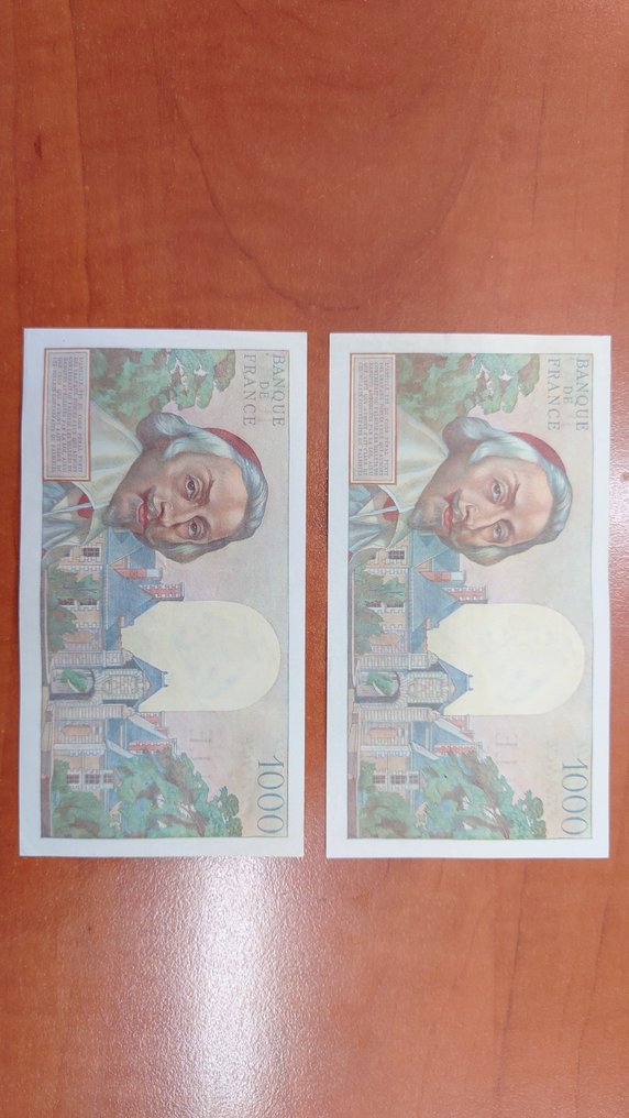 France 2 X 1000 Francs 1956 Pick 134a Consecutive Catawiki