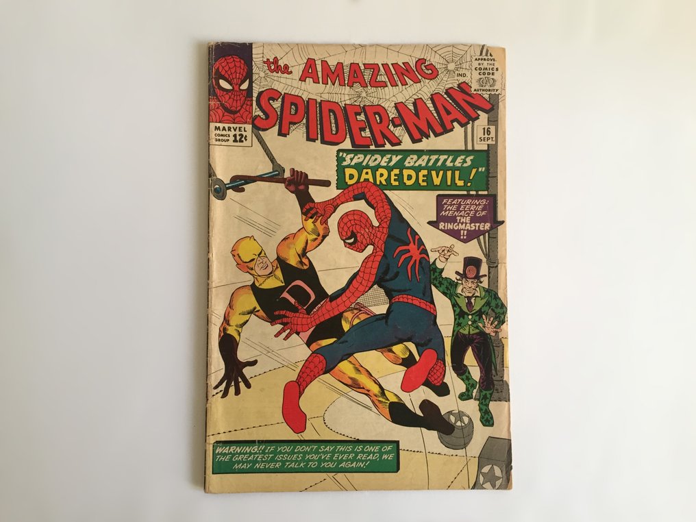 The Amazing Spider-Man #16 - 1st time Spider-man & Daredevil meet - 1 Comic - First edition ...