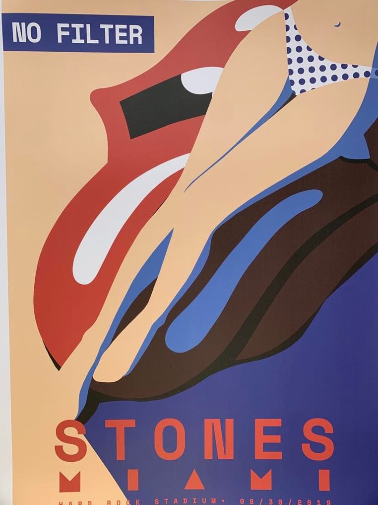 roll - The Rolling Stones - No Filter Tour 2019 - lithograph poster ...