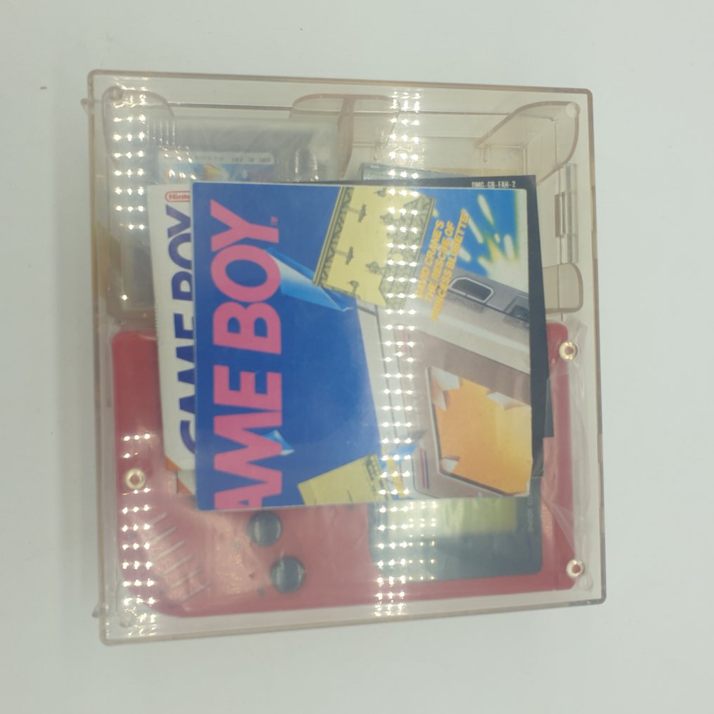 Nintendo dmg-01 1989 Rare Hard Box l +Extremely Rare Red Mario world ...