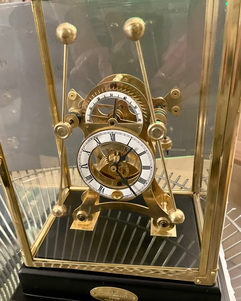 Skeleton clock - Brass - 21st century - auction online Catawiki