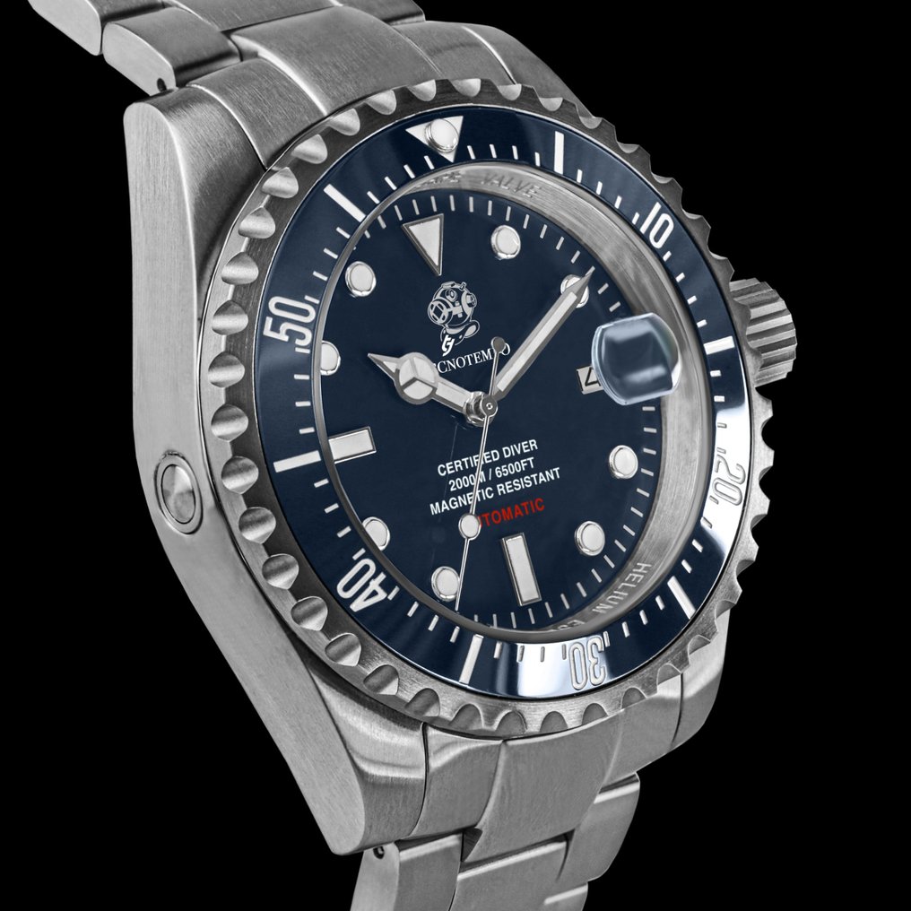 Tecnotempo - Automatic Professional Diver 2000M "Diving Helmet" - Limited Edition - Utan ...