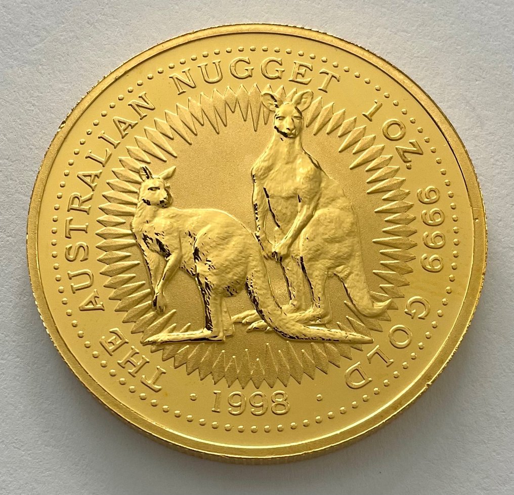 Australia. 100 Dollars 1998 - The Australian Nugget - 1 oz - auction ... Australia. 100 Dollars 1998 - The Australian Nugget - 1 oz - auction ...