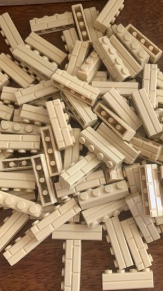 Lego Set - City - 271 Brick, Modified 1 x 4 with Masonry Profile Tan ...