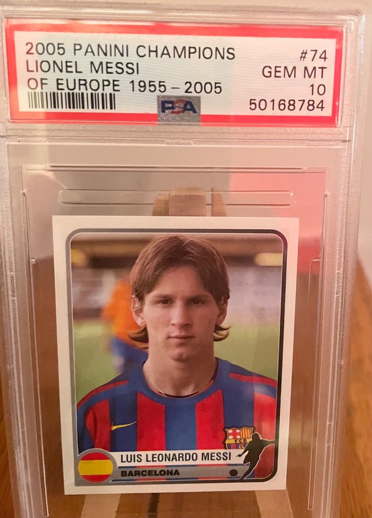 2005 Panini Champions of Europe Lionel Messi #74 Rookie PSA 10 - 1 ...