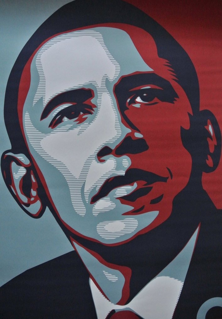 Shepard Fairey (OBEY) (1970) - Obama HOPE + Bonuses - auction online ...