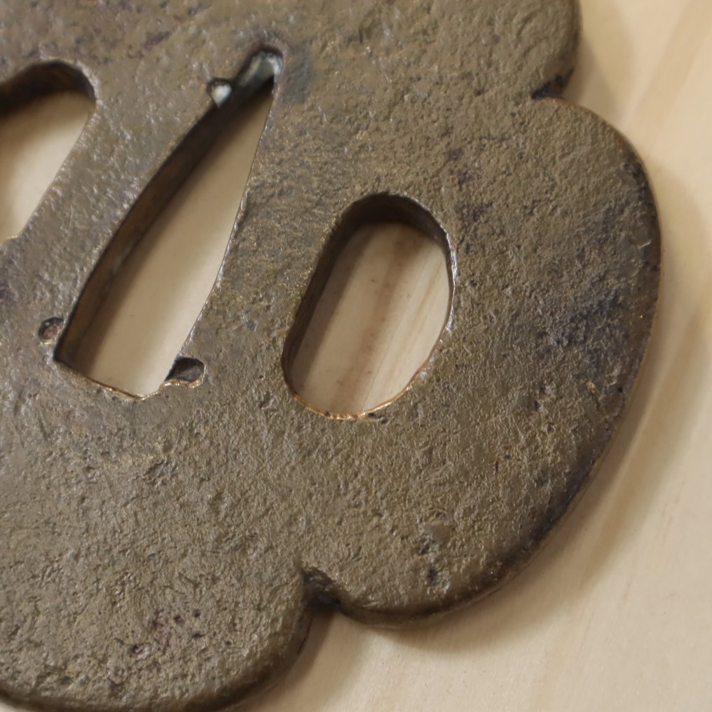 Sword guard - Mokko-shaped Tsuba Sword Fitting - Japan - 19-20th ...