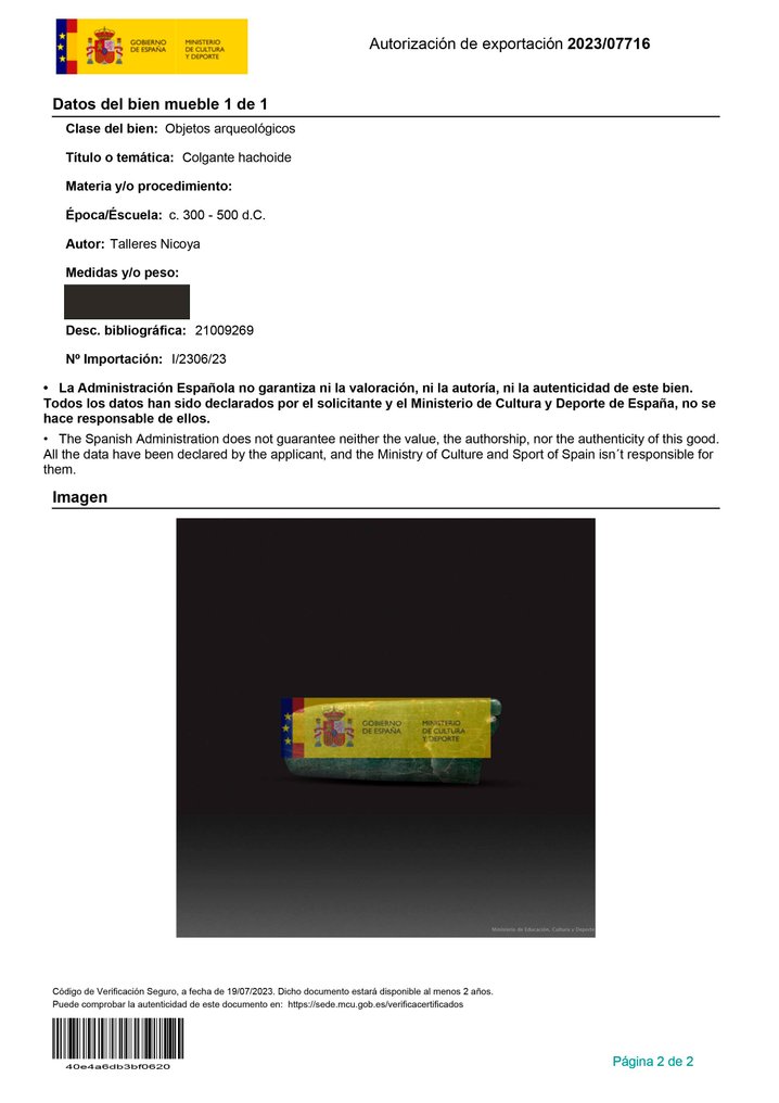 Nicoya - Guanacaste, Costa Rica Jade Antropomorfe Hachoid-hanger, ca ...