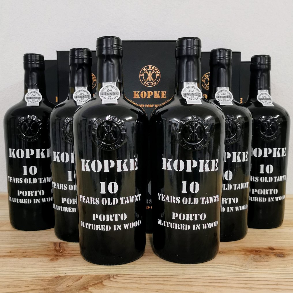 Kopke - 10 years old Tawny - Porto - 6 Bottles (0.75L) - auction online Catawiki