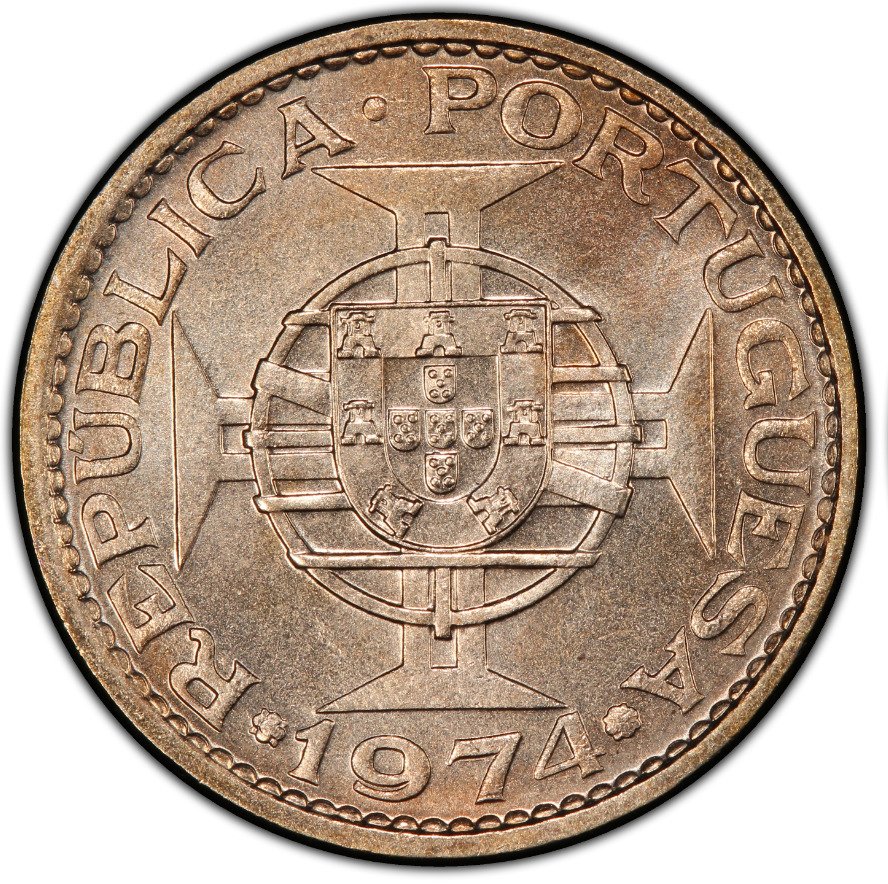 Portuguese Angola. República. 5 Escudos 1974 - Rara - Catawiki