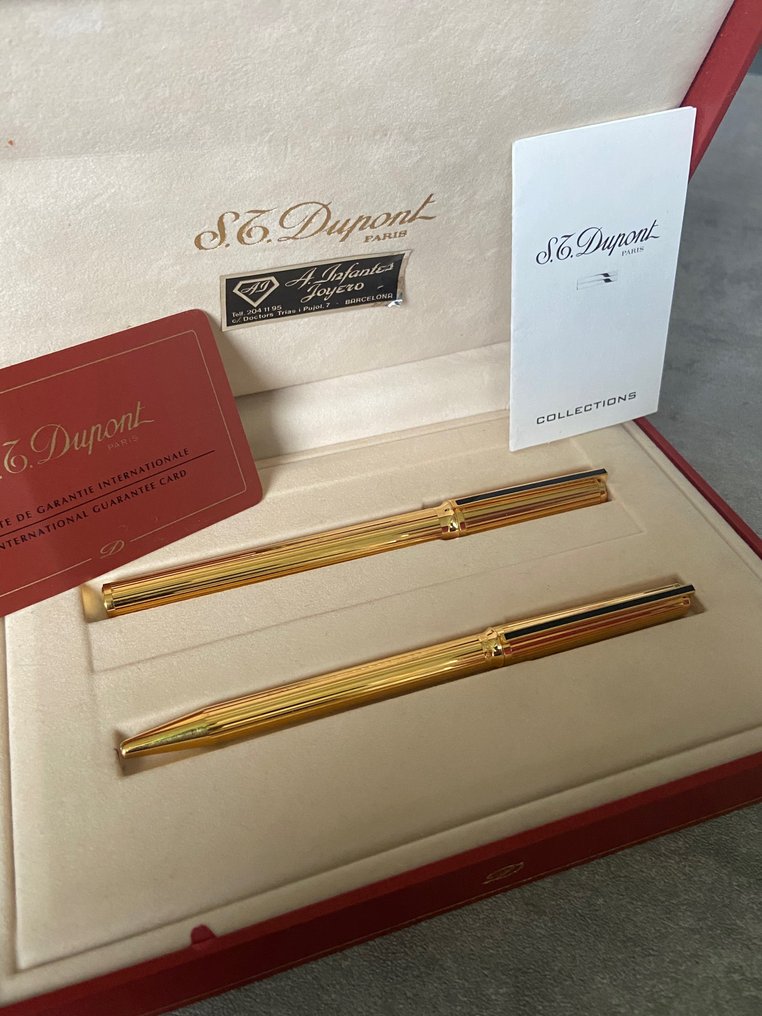 St dupont set penna stilografica - penna biro - Fountain pen - auction ... St dupont set penna stilografica - penna biro - Fountain pen - auction ...