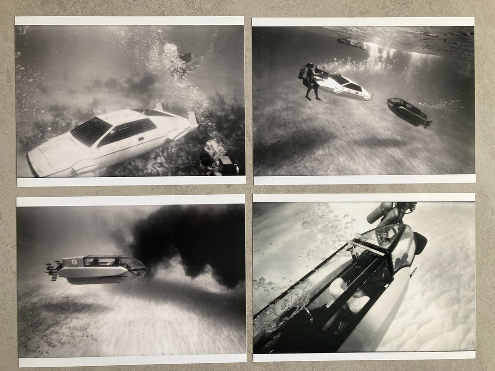 James Bond 007: The Spy Who Loved Me - Rare Lot of 20 photos - Lotus Esprit S2 Subway scenes ...