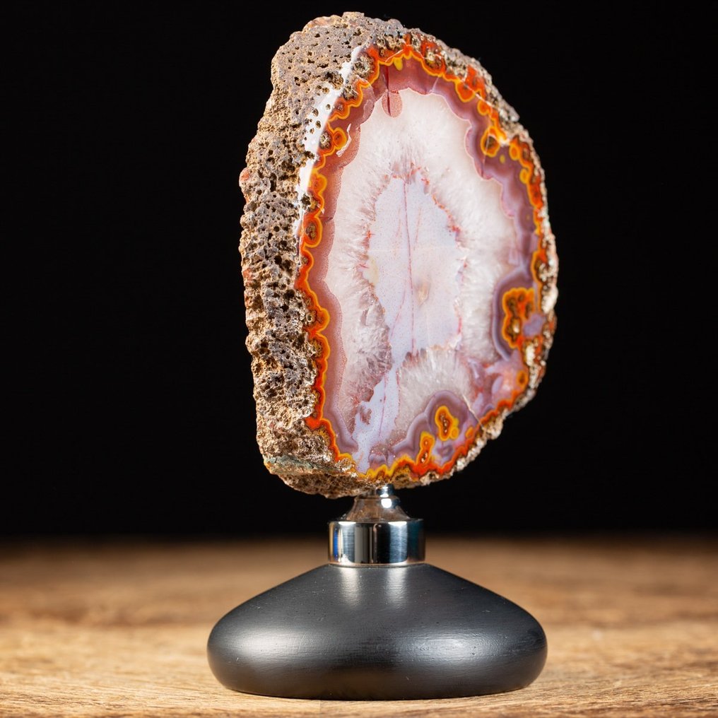 RARE - Red Agate Geode A fascinating agate nodule - Height: 147 mm ...