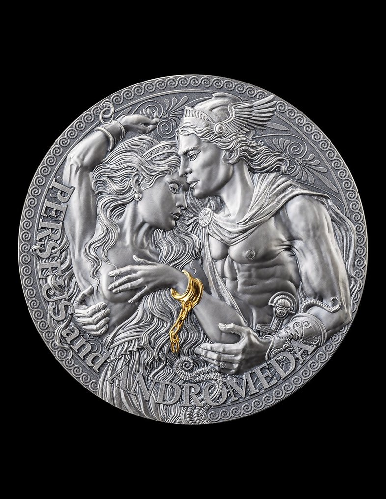 Cameroon. 2000 Francs 2023 Perseus and Andromeda - Greek Mythology, 2 ...