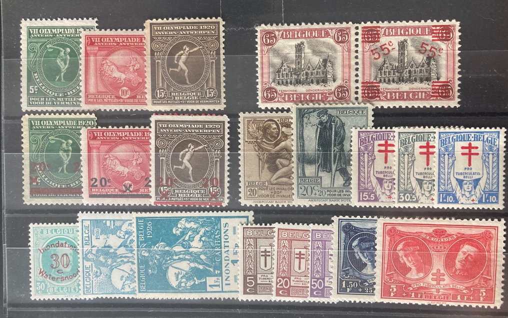 Belgium 1920/1937 - Collection of complete issues from the 1920s and 1930s - auction online Catawiki