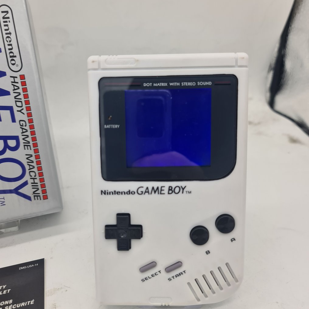 Nintendo - Gameboy Classic - White DMG-01 -Console BACKLIGHT MOD ...
