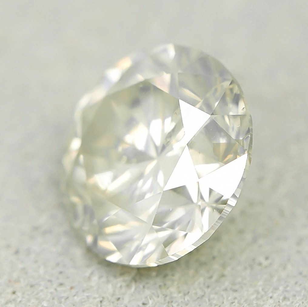 1 pcs Diamant (Couleur naturelle) - 0.50 ct - Fancy Jaunâtre Gris - I1 - Gem Report Antwerp (GRA ...