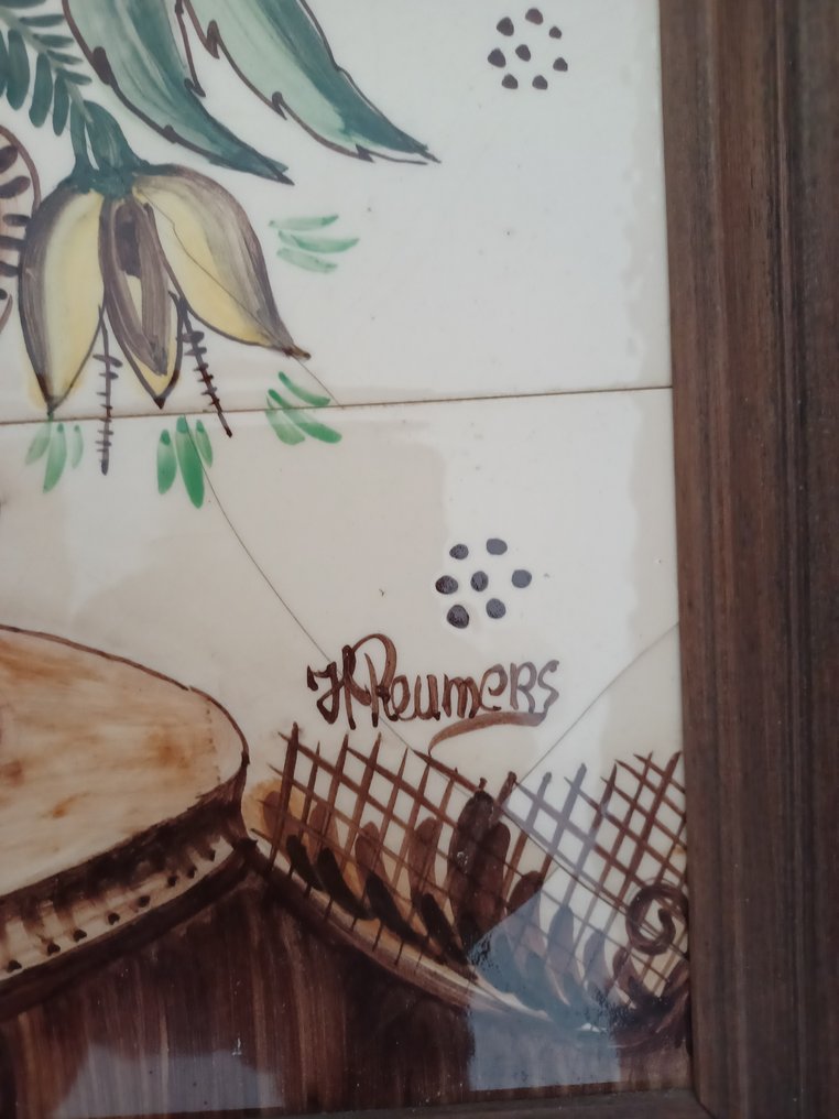 H. Reumers - Tile picture - Ceramic - Catawiki