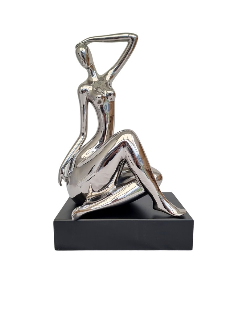 Rzeźba, Zittende vrouw - Abstract en modern - 53 cm - Ceramika - Catawiki