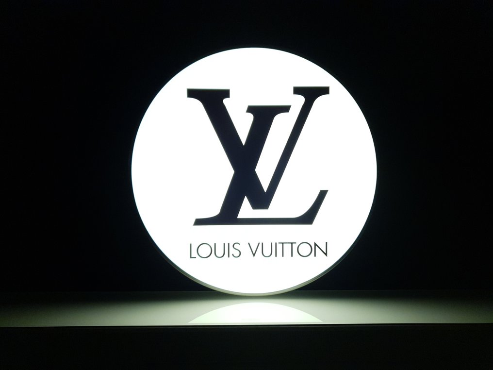 LVMH - Backlight Publicity Sign - Round LOUIS VUITTON illuminated Sign ...