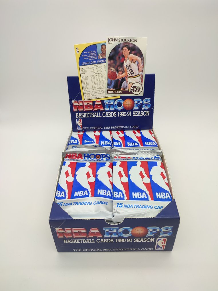 1990/91 NBA Hoops Basketball Cards - 10 Pack - Near Mint (NM) - auction online Catawiki