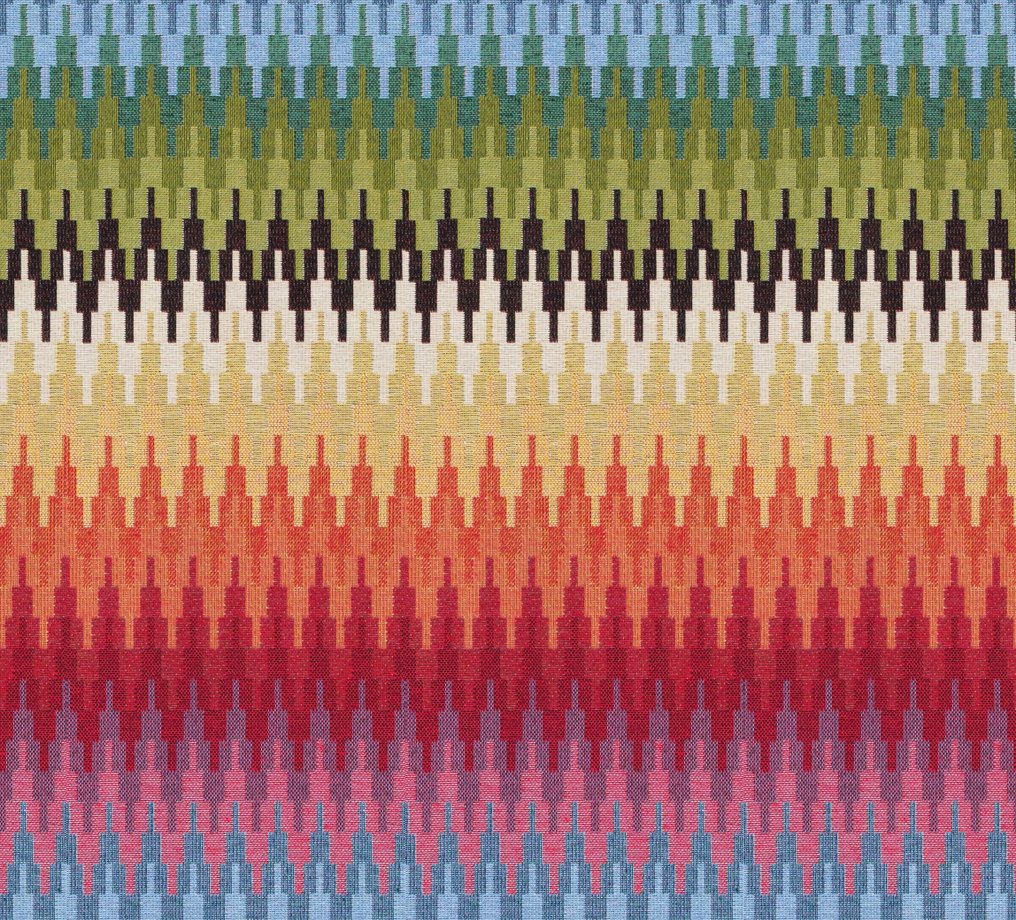 Precious GOBELIN fabric in 2D multicolor pattern - Textile - 5 m - 1.4 ...