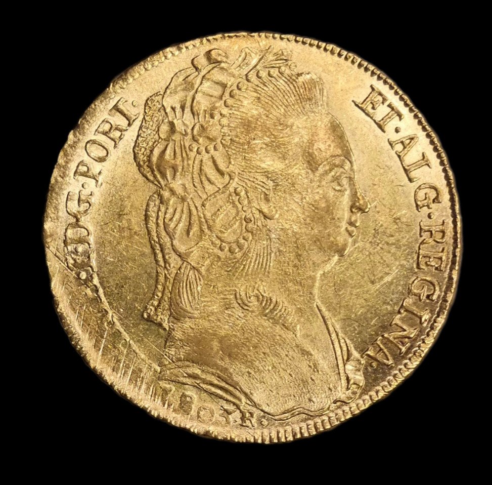 Brazil (Colonial), Portugal. D. Maria I (1786-1799). Peça (6.400 Reis ...