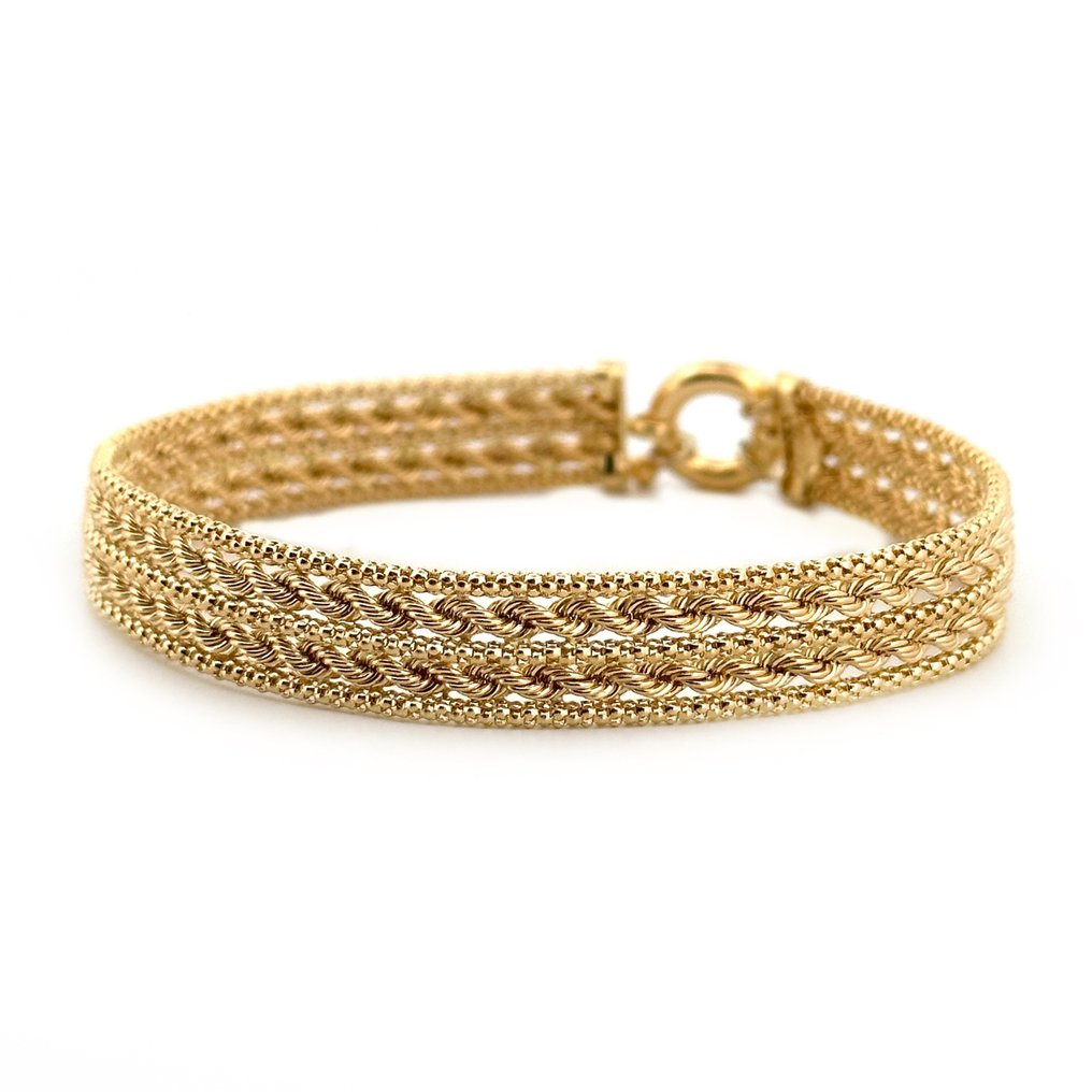 No Reserve Price - Handmade - Bracelet - Bismark - 10.5 g - 18 kt. Yellow gold - auction online ...