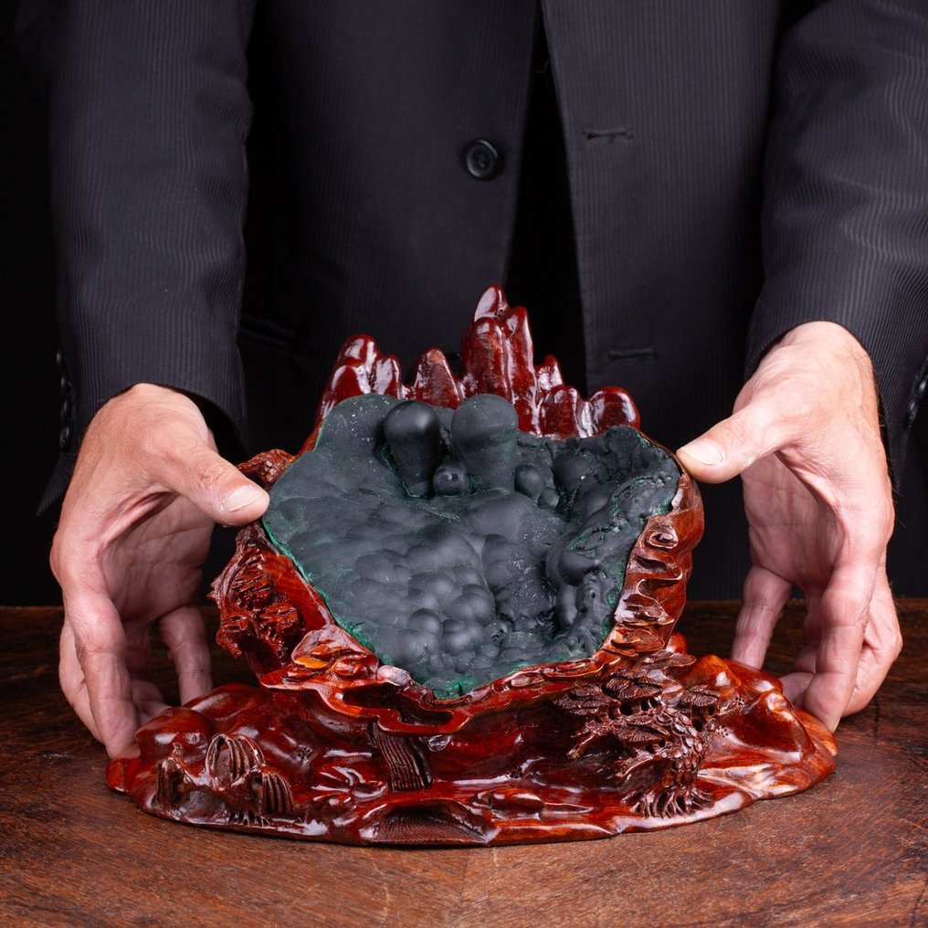 Extremadamente raro - Artículo realmente único - Malaquita botoidal ...