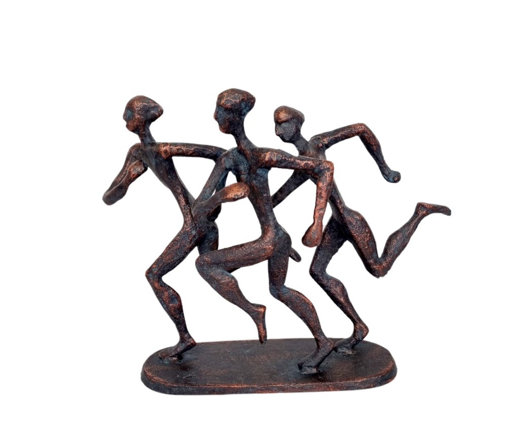 Figure - Running atlethes - Iron - auction online Catawiki