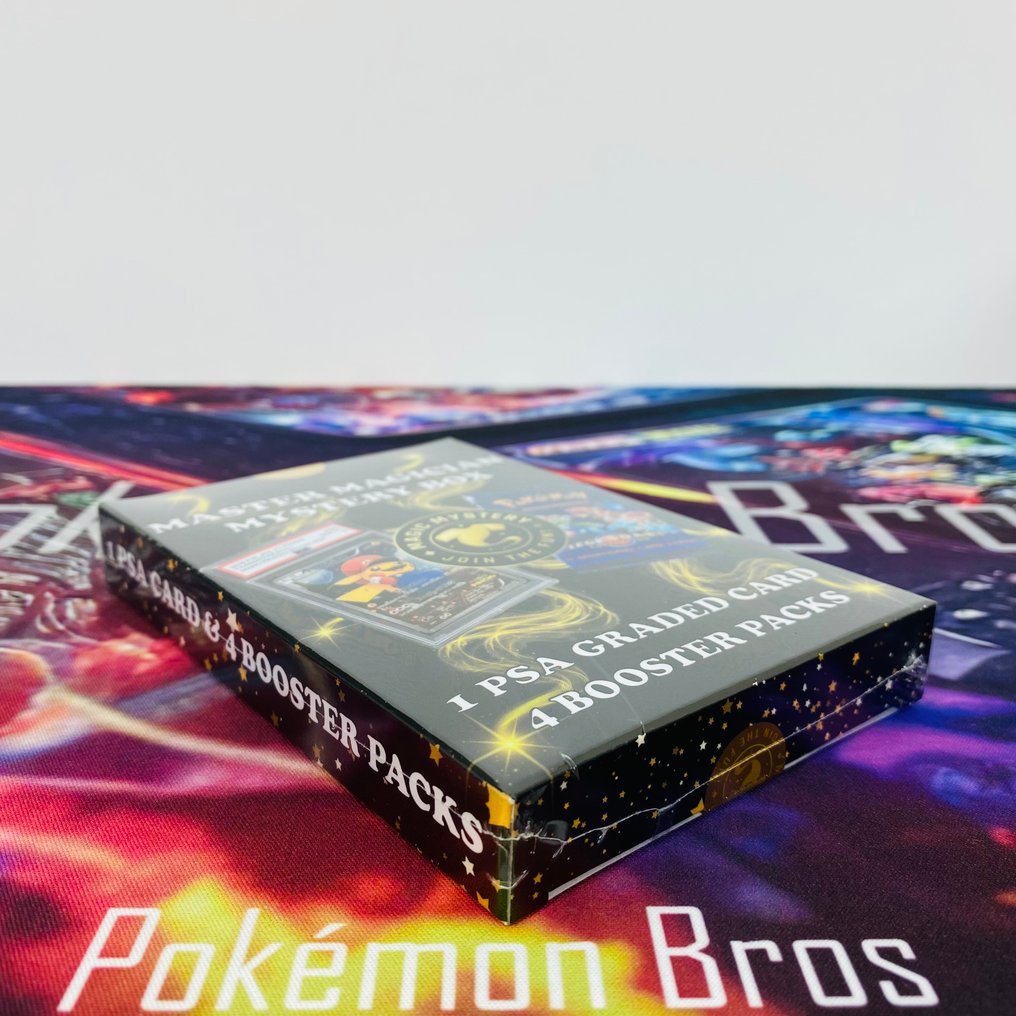 Magic Mystery - Master Magician Mystery Box 1 PSA Graded Card + 4 Booster Packs Mystery box ...