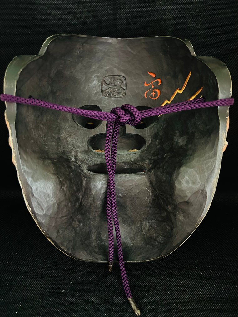 Noh mask - Wood - Ikazuchi/Kaminari雷 - auction online Catawiki