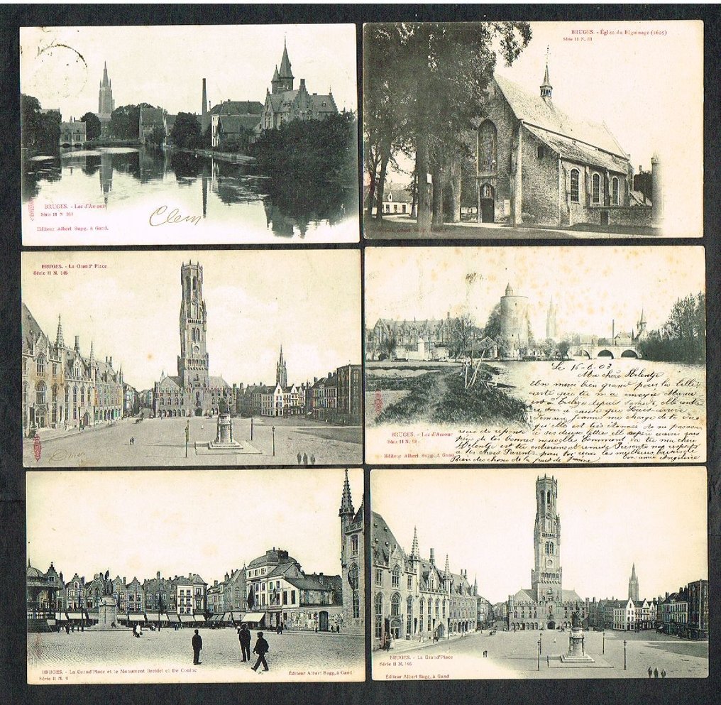 Belgium - Set of 243 Albert SUGG Written and Unwritten Postcards ...
