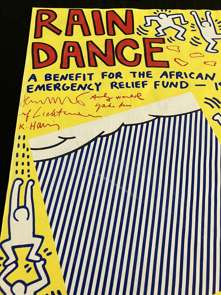Andy Warhol, Jean-Michel Basquiat, Roy Lichtenstein, Yoko Ono - RAIN DANCE, A benefit for the ...