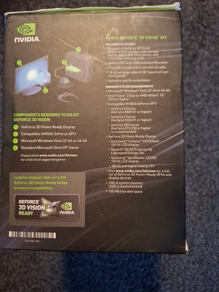 Nvidia - 3D vision - Nvidia Geforce 3D Vision, includes Avatar the game. - Video game console ...