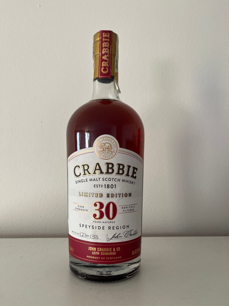 Crabbie 30 years old Cask Strength One of 133 - John Crabbie & Co. - b ...